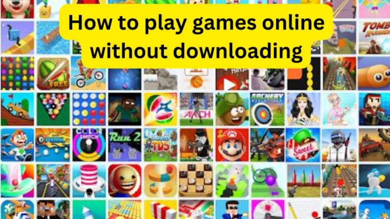 How to play games online without downloading