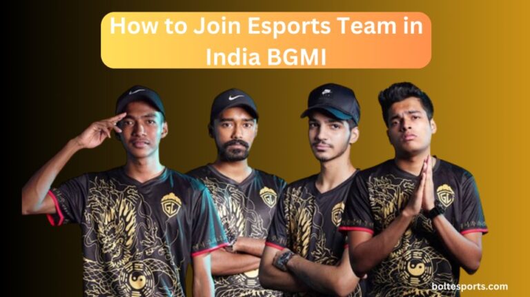 How to Join Esports Team in India BGMI